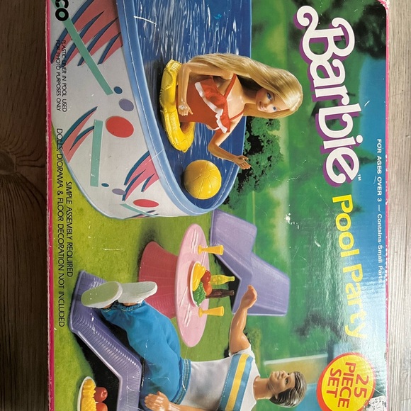 Barbie | Toys | Barbie Poolside Fun Set With Pink And Yellow Accents ...